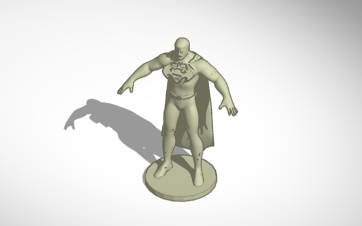 3D design Superman - Tinkercad