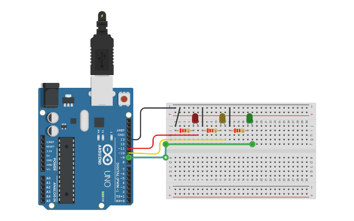 Circuit Design Monitor Serial Switch Tinkercad