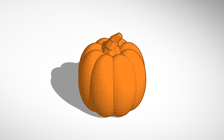 3D design Pumpkin - Tinkercad