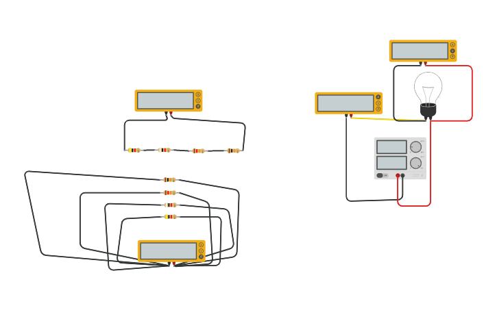 Circuit design resistance - Tinkercad