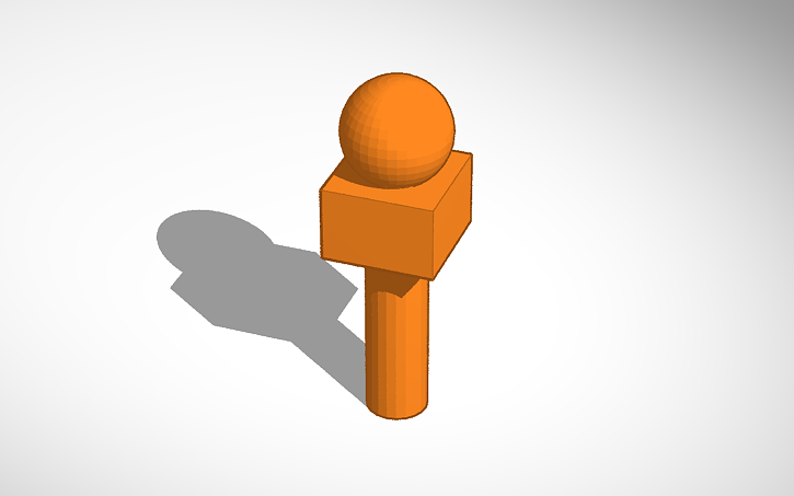 3D design prop microphone | Tinkercad