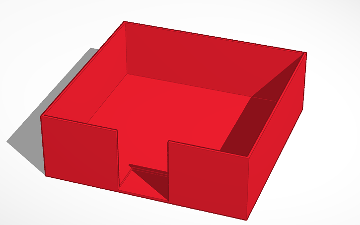 3D design Post IT - Tinkercad