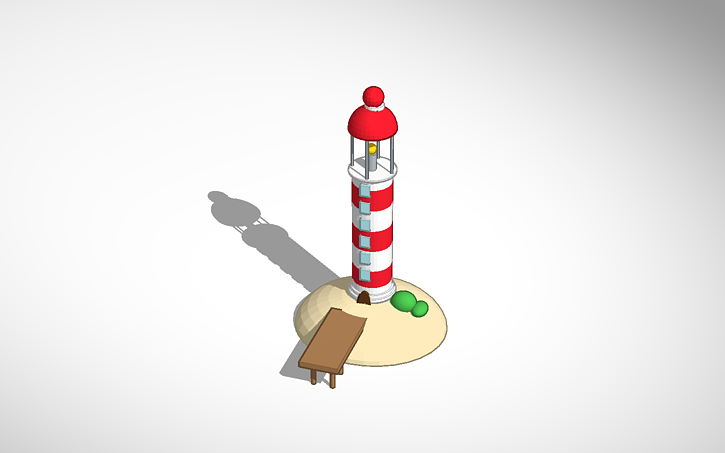 3D design Lighthouse 1 - Tinkercad