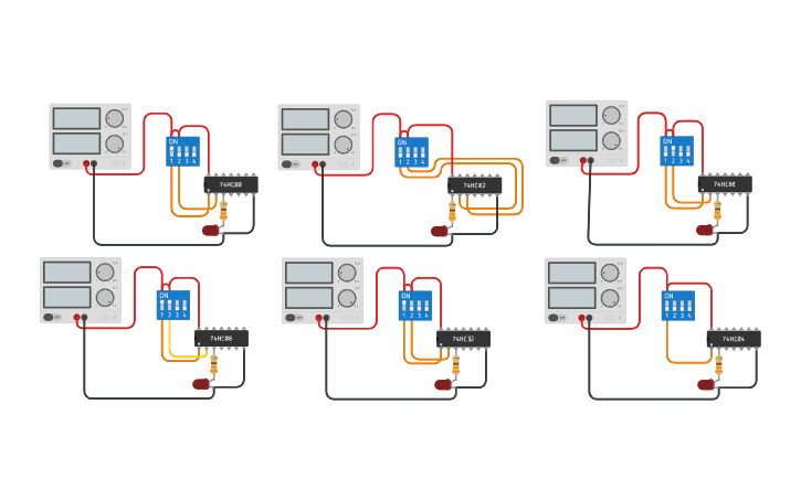 Circuit Design All Logic Gate Tinkercad