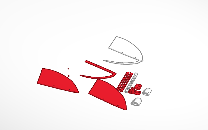 3D design winglet reb aile dfe - Tinkercad