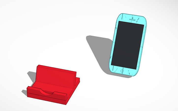 3D design iphone 5c stand- Victoria | Tinkercad
