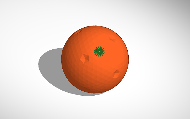 3D design Orange | Tinkercad
