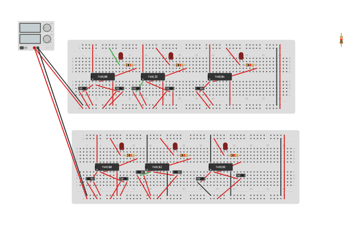 Circuit Design Logic Gates Tinkercad