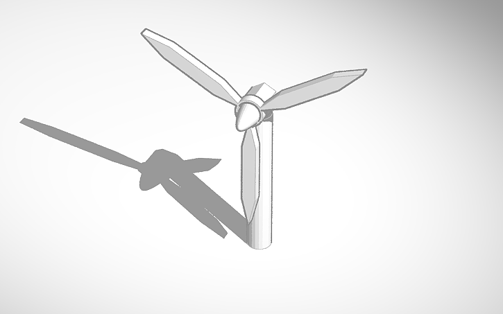 3D design Wind Trubine - Tinkercad