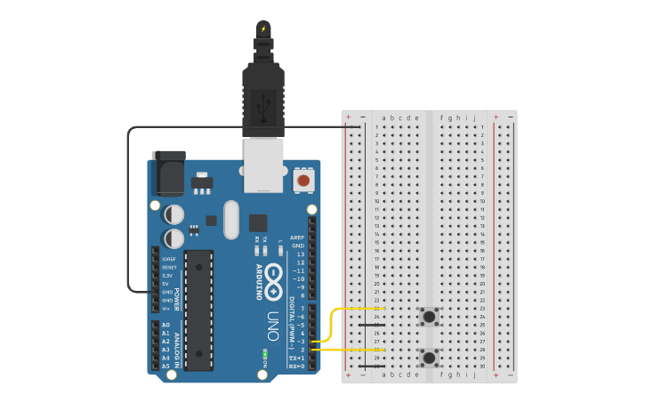 Circuit Design Count To 10 Interrupts Al Tinkercad