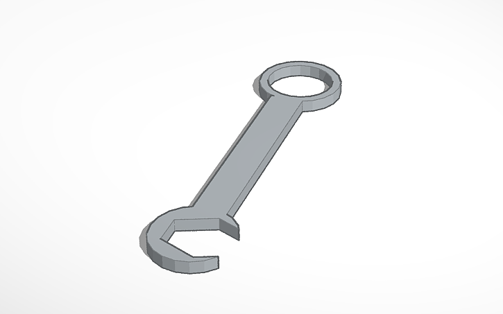 3D design Spanner - Tinkercad