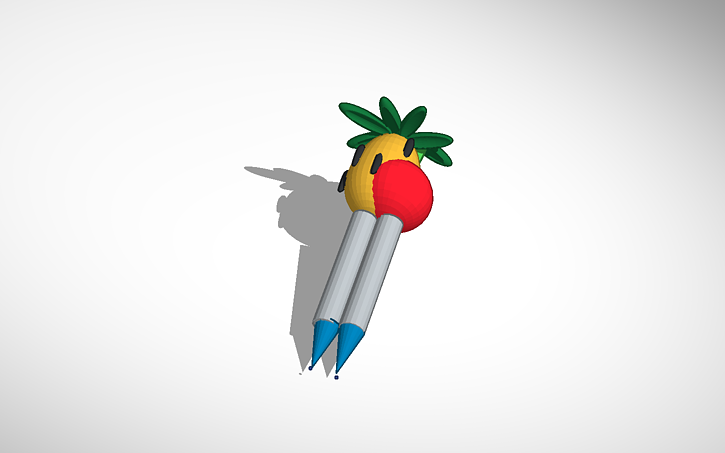 3D design PINAPLE PEN!!!! :) | Tinkercad