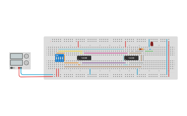 Circuit design Lab 10 exp1 | Tinkercad