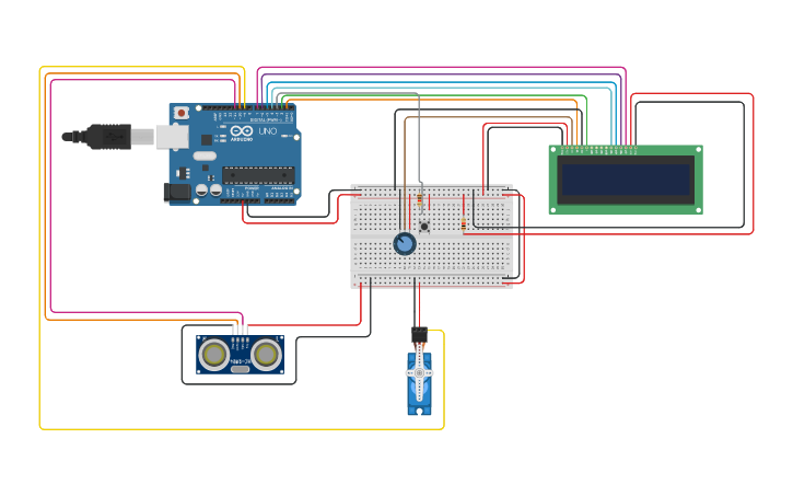 Circuit design Final Project Toll Tax System - Tinkercad