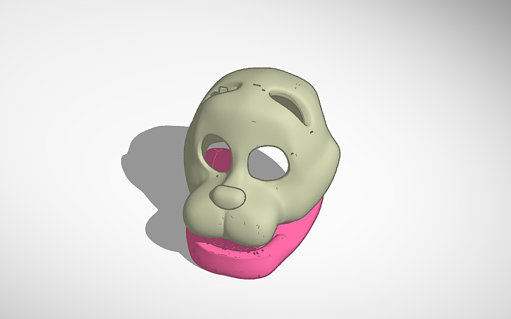 3D design bonnie mask - Tinkercad