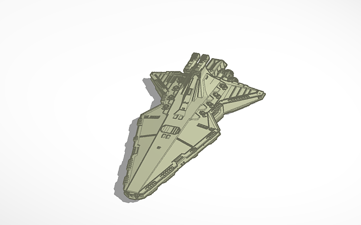 3D design Star Wars the clone wars cruiser - Tinkercad