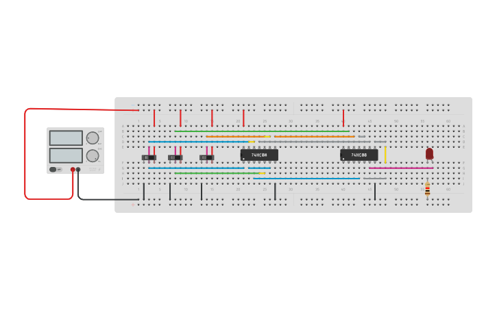 Circuit design realization using nand gate | Tinkercad