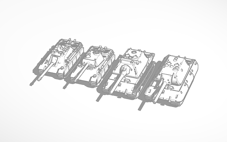3d Design Deustche Panzers Mounted Turrets Tinkercad