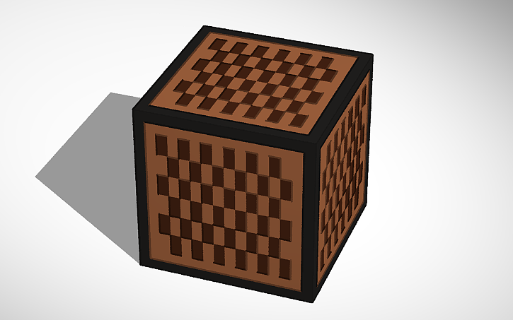 3D design Minecraft Note Block - Tinkercad
