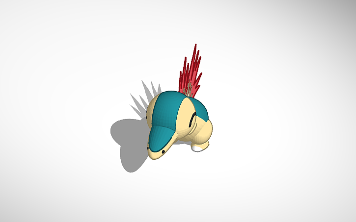 3D design Cyndaquil - Tinkercad