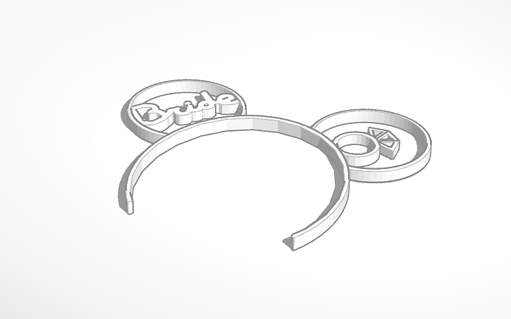 3D design Bride Headband - Tinkercad