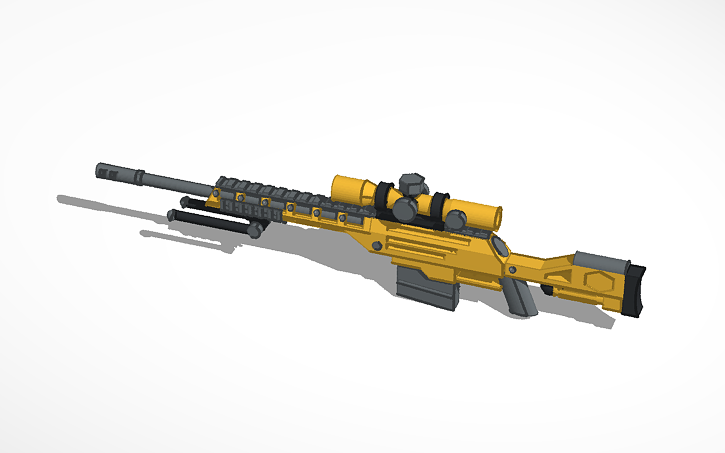 3D design call of duty gun - Tinkercad