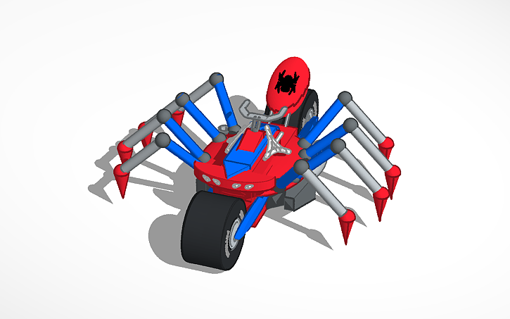3D design My Lego Spider-bike - Tinkercad