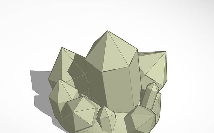 3D design crystals - Tinkercad