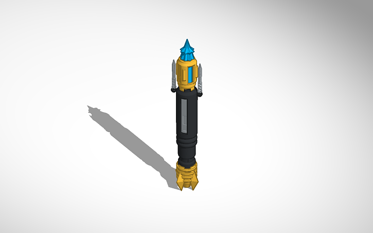 3D design Personalized Sonic Screwdriver - Tinkercad