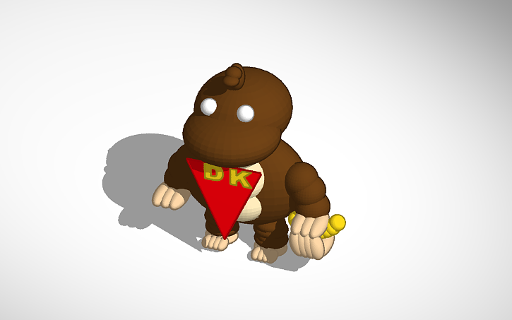 3D design donkey kong - Tinkercad