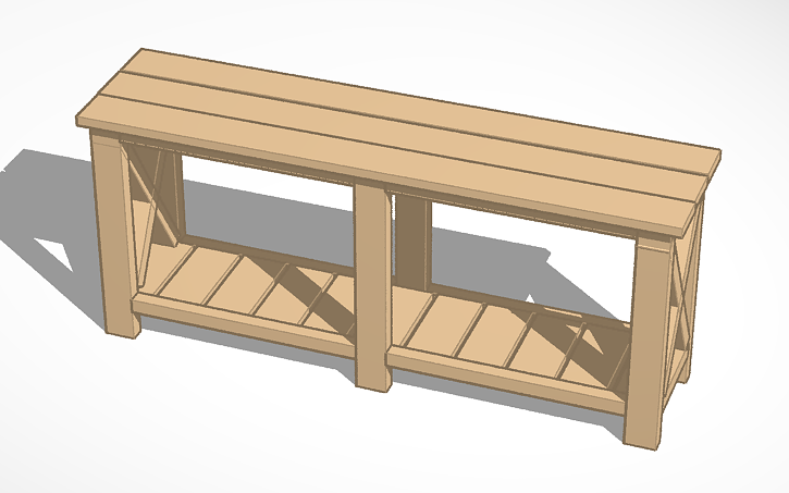 3D design Side table Tuin - Tinkercad