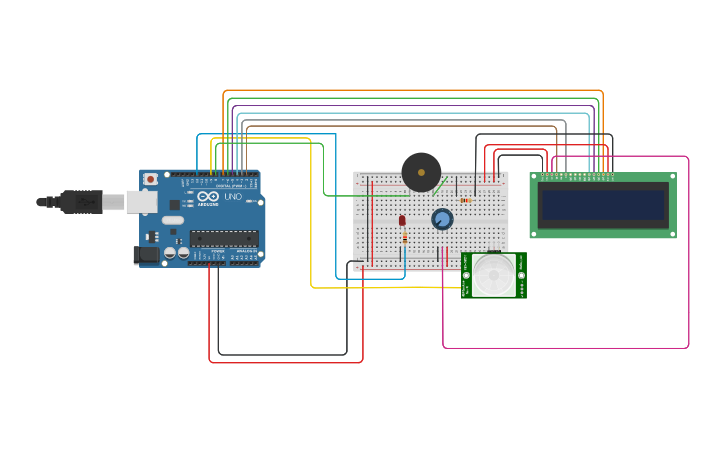 Circuit Design Seethiah Thahil Home Security Alarm Using Pir And Buzzer Tinkercad 