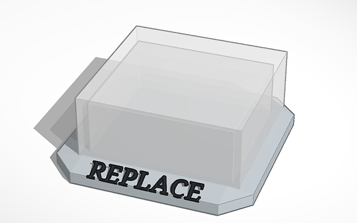 3D design Display Case - Tinkercad