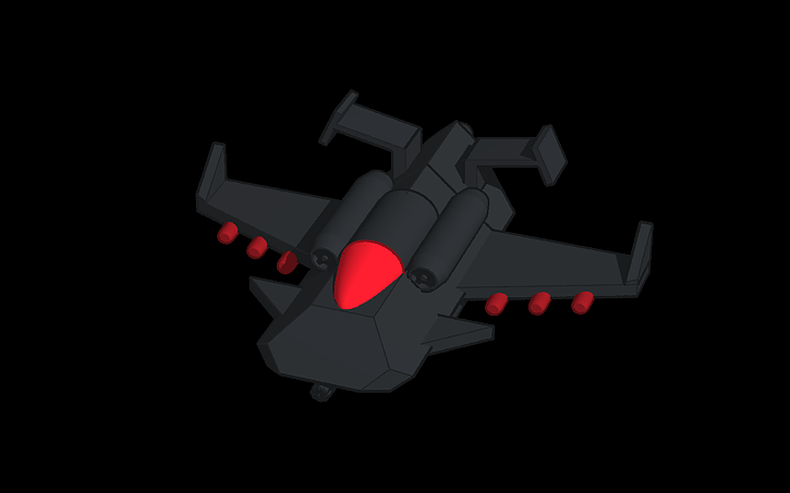 3D design Light VTOL Fighter - Tinkercad