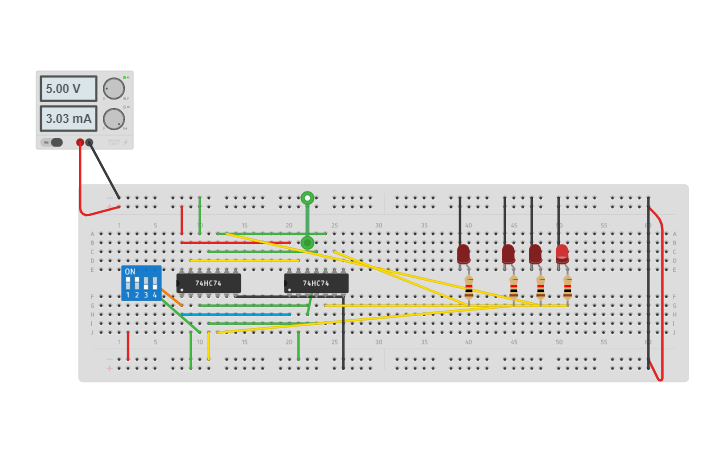 Circuit Design Parallel In Parallel Out Tinkercad 7521