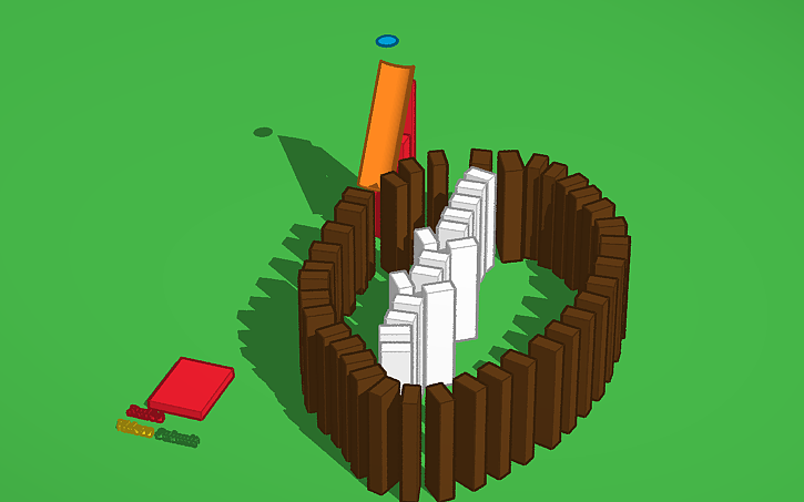 3d Design Copy Of Pixel Art Domino Contest Submit To Hlmodtech Tinkercad