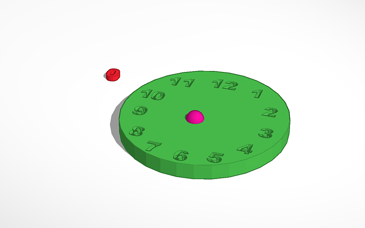 3D design Clock - Tinkercad