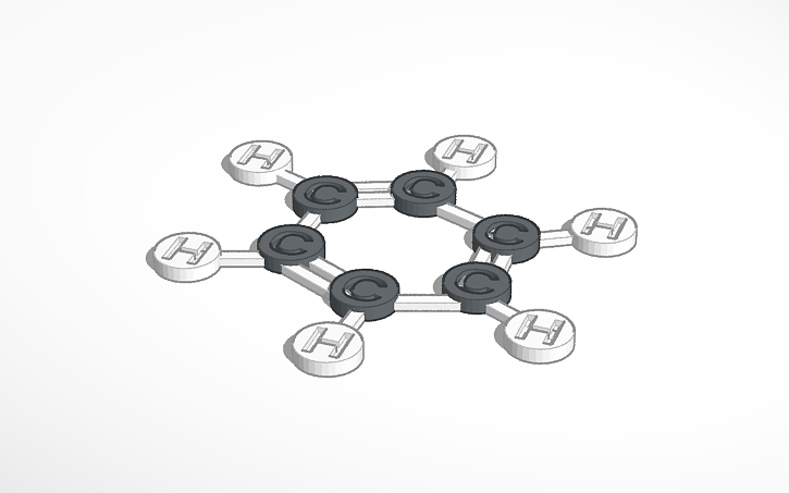 3D design benzene | Tinkercad