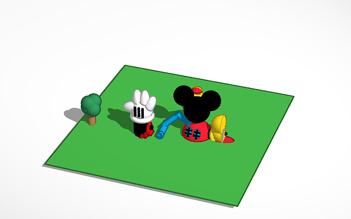 3D design Mickey Mouse ClubhouseV2(UNFINISHED) - Tinkercad