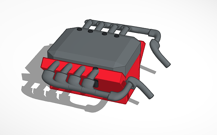 3D design part of a engine not much detail | Tinkercad
