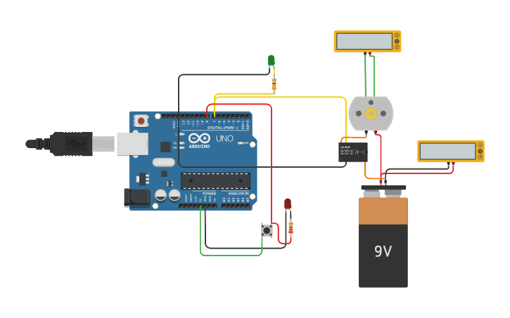 Circuit Design Simulasi Kecepatan Dan Arah Motor Dc Arduino Driver