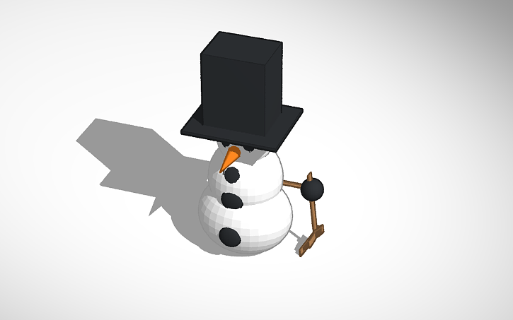 3D design SnowMan | Tinkercad