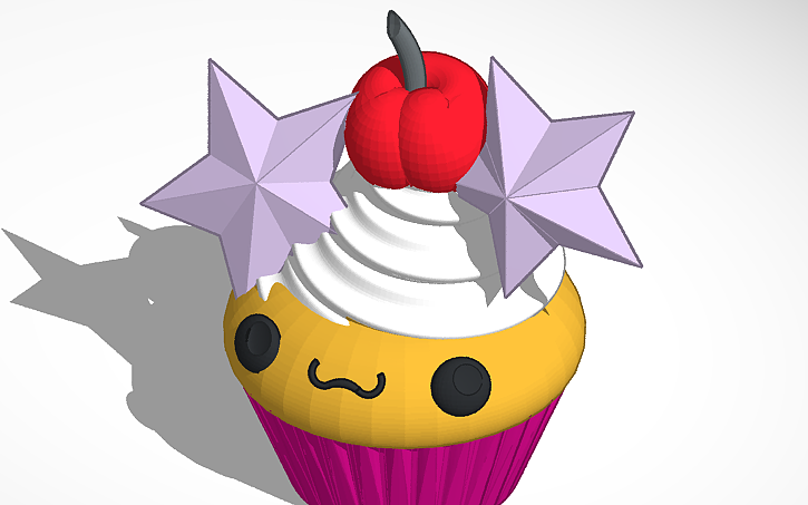 3D design A cute cupcake! - Tinkercad