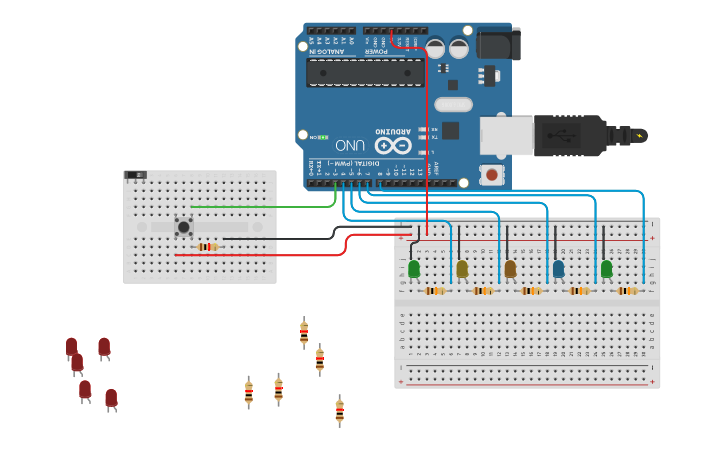 Circuit design Jared Neira Cyclone Project - Tinkercad