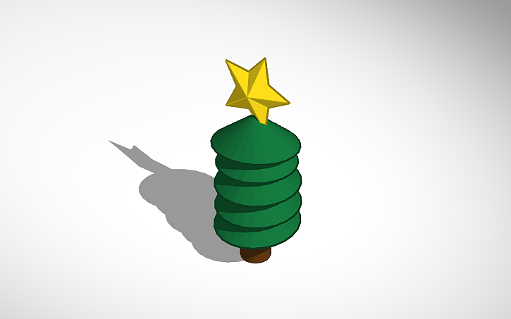 3D design A Christmas tree | Tinkercad