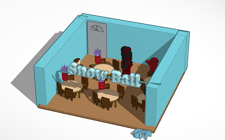 3D design Snow Ball - Tinkercad