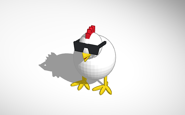 3D design Chicken - Tinkercad