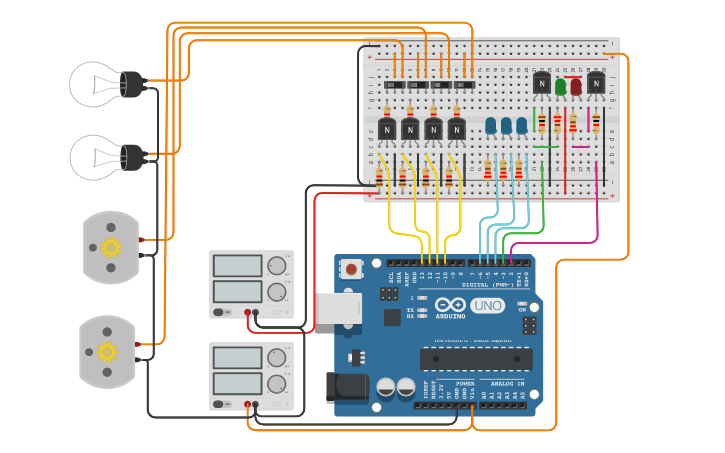 Circuit Design Cnc Switch Logic With Array And Leds Tinkercad 1125