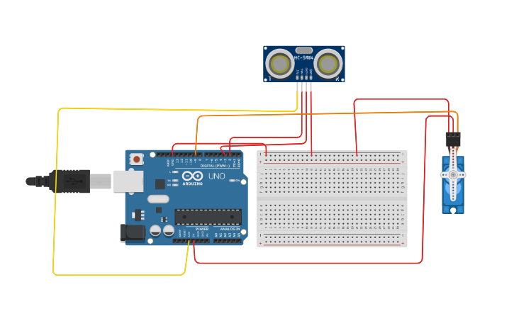 Circuit design toll gate - Tinkercad