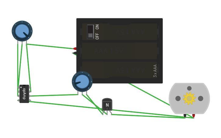 Circuit Design Control De Motores 3trans 741 Tinkercad
